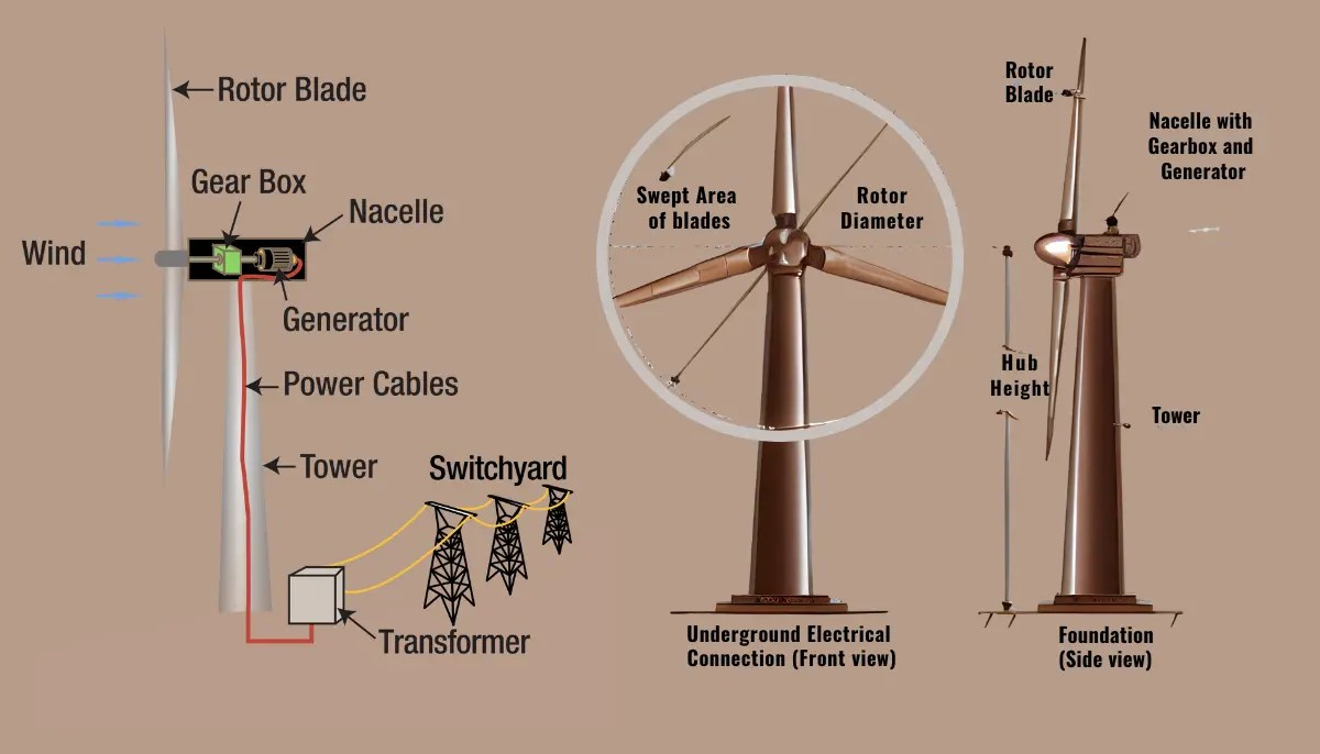 Horizontal Axis Wind Turbine Schematic Diagram - ENGELEC POWER ...